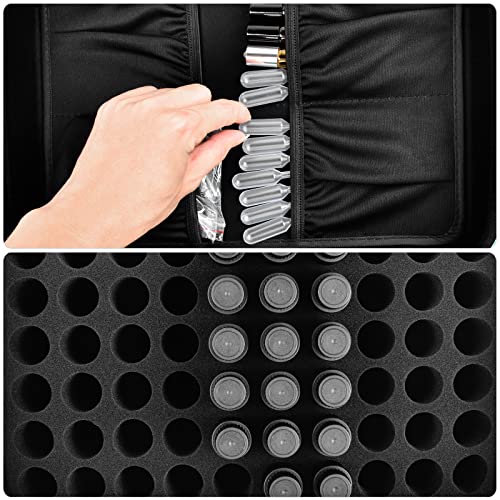 PAIYULE Essential Oils Storage Hold 70 Bottles - Carrying Hard shell Organizer Case for Artnaturals/for Young Living/for Radha/for Doterra Aromatherapy Essential Oils 5ml, 10ml, 15ml - Lavender