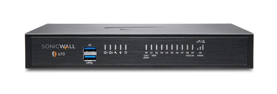 Sonicwall TZ670 Secure Upgrade Plus - 3YR Essential Edition (02-SSC-5660) | TZ670 Network Security Appliance with 3 Year Essential Protection Service Suite | Next-Generation Firewall