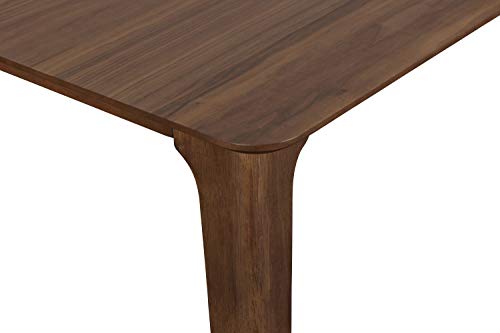 New Classic FURNITURE Mid-Century Modern Oscar Dining Table, 60-Inch, Walnut