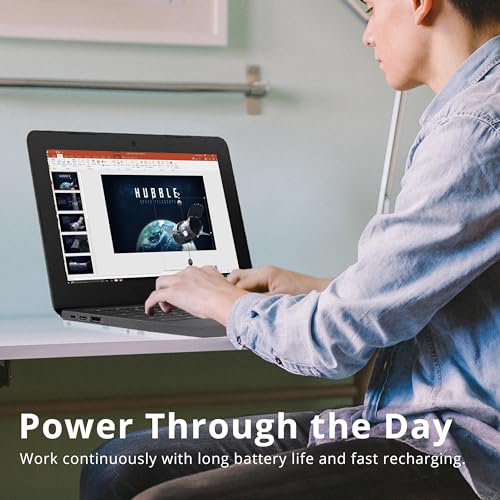 HP 2022 11.6" HD Display Chromebook Laptop, Intel Celeron Processor N3350, 4GB RAM, 32GB eMMC, Intel HD Graphics 500, HD Webcam, HD Audio, USB-C, Chrome OS, Gray, 32GB SnowBell microSD Card