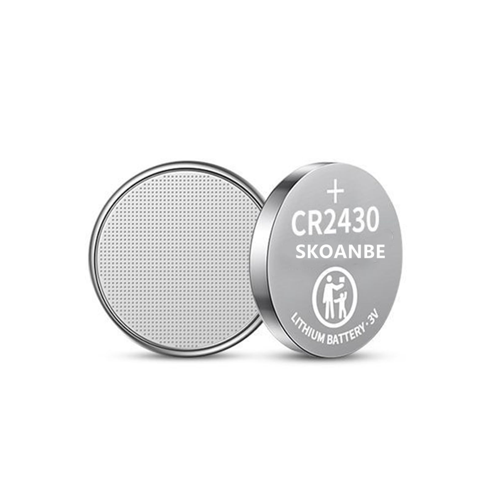 SKOANBE 5Pack CR2430 2430 ECR2430 3V Lithium Coin Battery