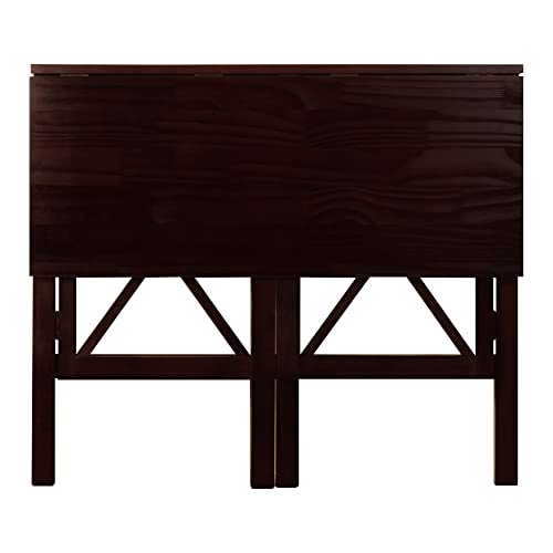 Casual Home Montego Folding Desk with Pull-Out Tray-Espresso