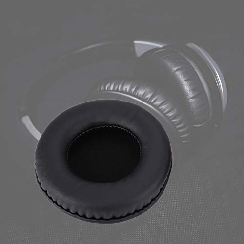 V BESTLIFE 1 Pair Universal 100mm Headphone pad Replacement pad, Soft Foam Cushion Noise Reduction Headset Cover Case,Made from Protein Leather,Black