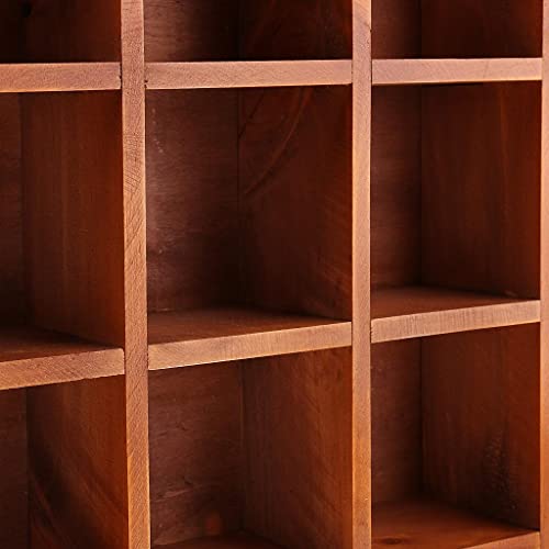 Fityle Home Storage Cabinet Cubby Wall Mount Shelf Grids for Displaying Collection