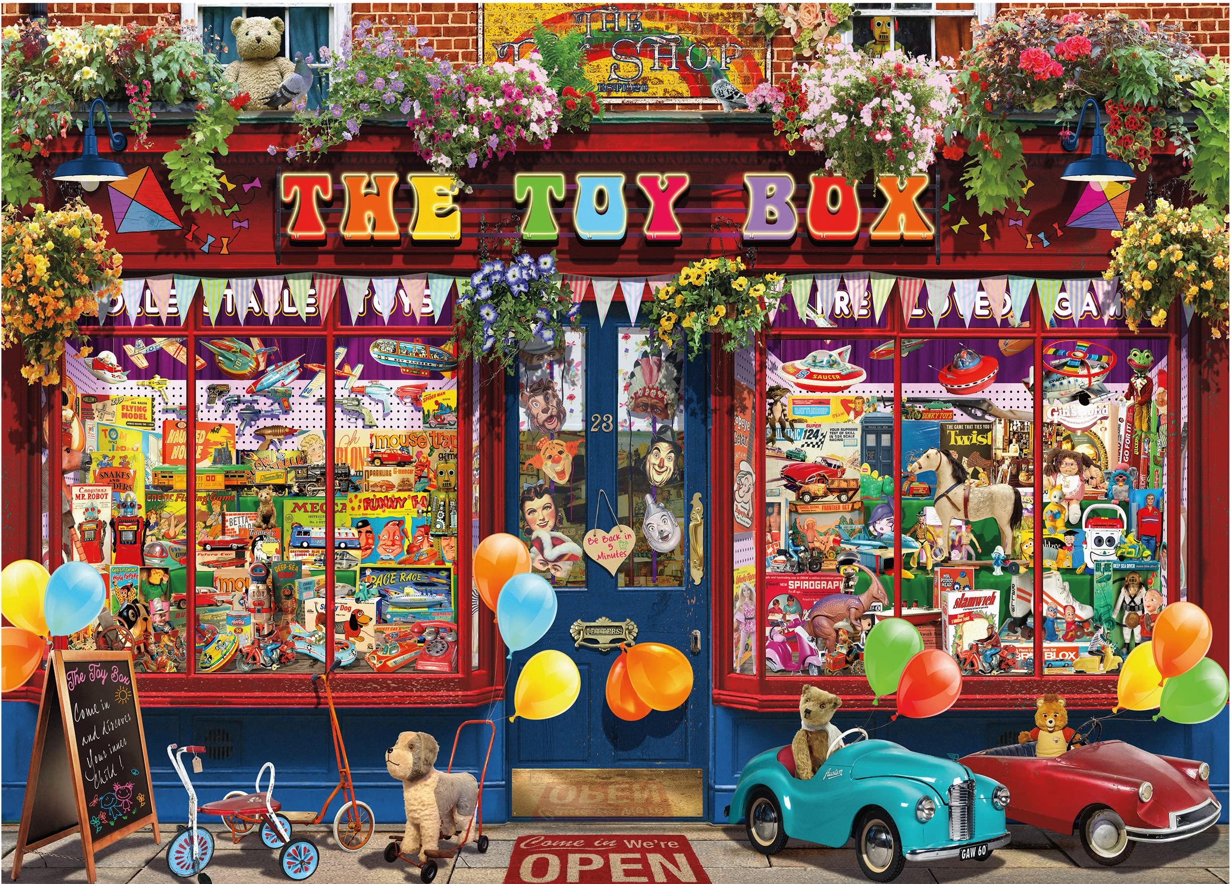 Ceaco - Shop Windows - Toy Box - 1000 Piece Jigsaw Puzzle, 26.6 x 19