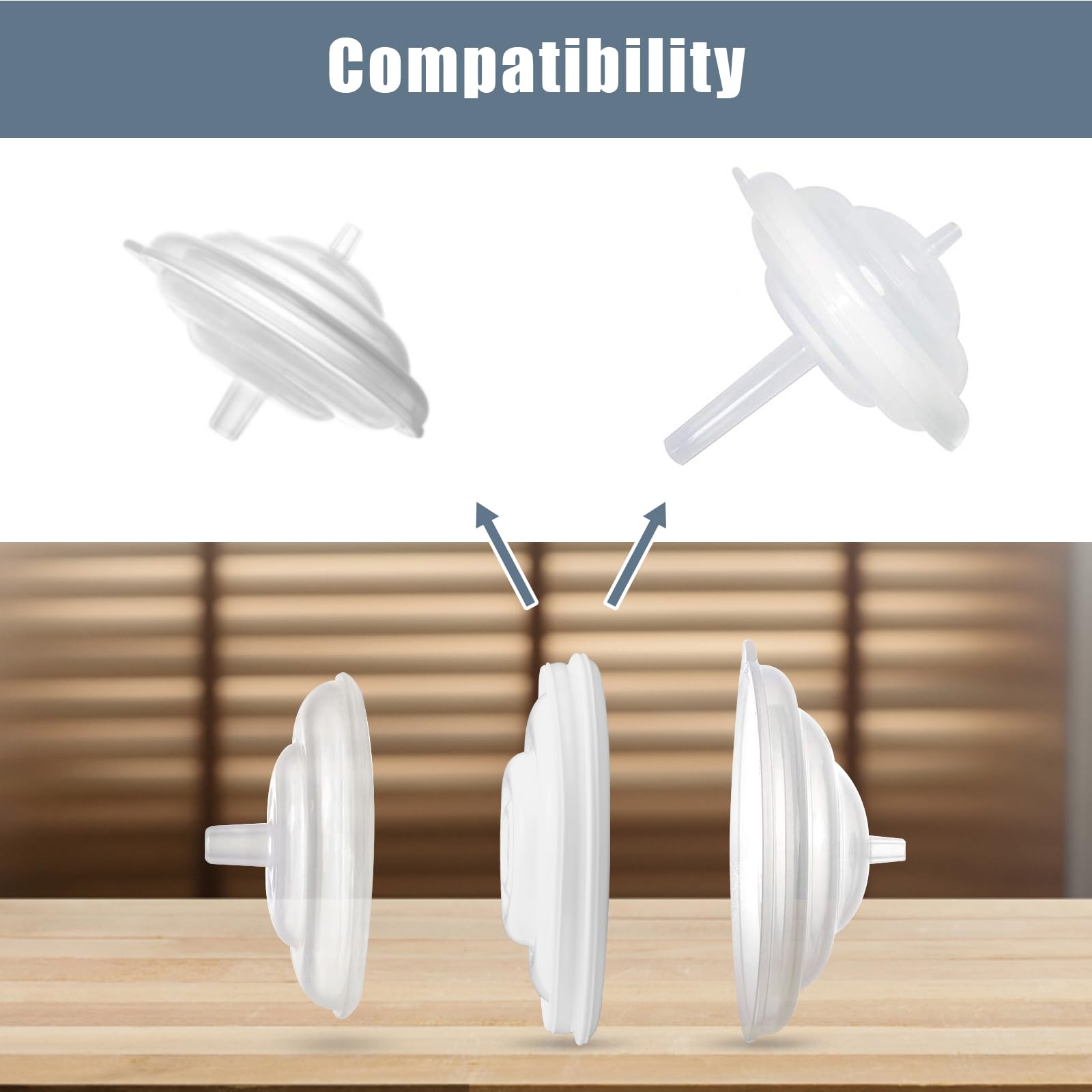 4pcs Silicone Membrane Compatible with S1 Spectra S2, Maymom Breast Pump Backflow Protector BPA Free Not Original Accessories Replacement Parts for Spectra Pump Parts and Spectra S2 Parts