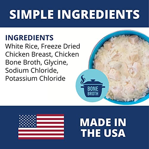 Under the Weather Easy to Digest Bland Diet for Sick Dogs - Always Be Ready - Contains Electrolytes - Gluten Free, All Natural, Freeze Dried 100% Human Grade Meats - Chicken, Rice & Bone Broth