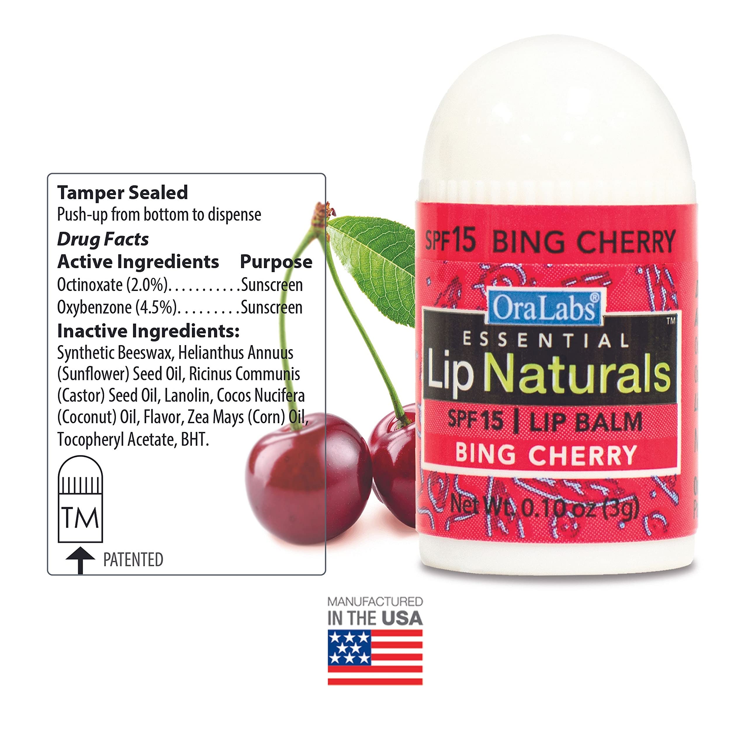 Lip NaturalsĀ® | 12-Count Assorted Mini Lip Balm with Sunscreen (SPF-15) & 1 Lip Balm Keychain | Made in USA | Lip Balm Pack with 3 Flavors: Tea Tree Mint, Vanilla Bean, & Bing Cherry (0.10oz/3g Each)
