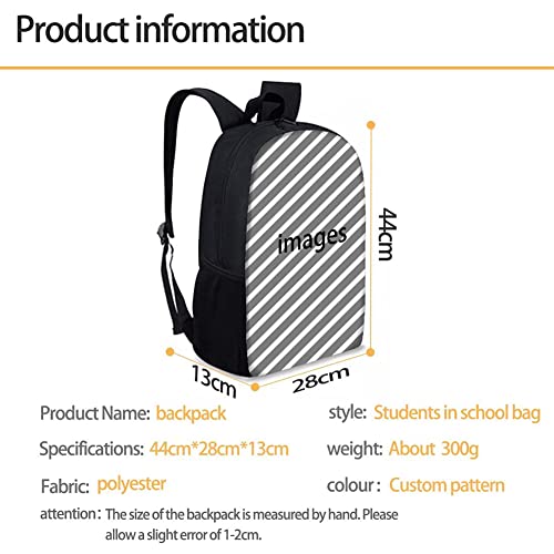 Beginterest 2Pcs Backpacks Set for School Football Print Backpack and Lunch Box for Kids Girls Boys