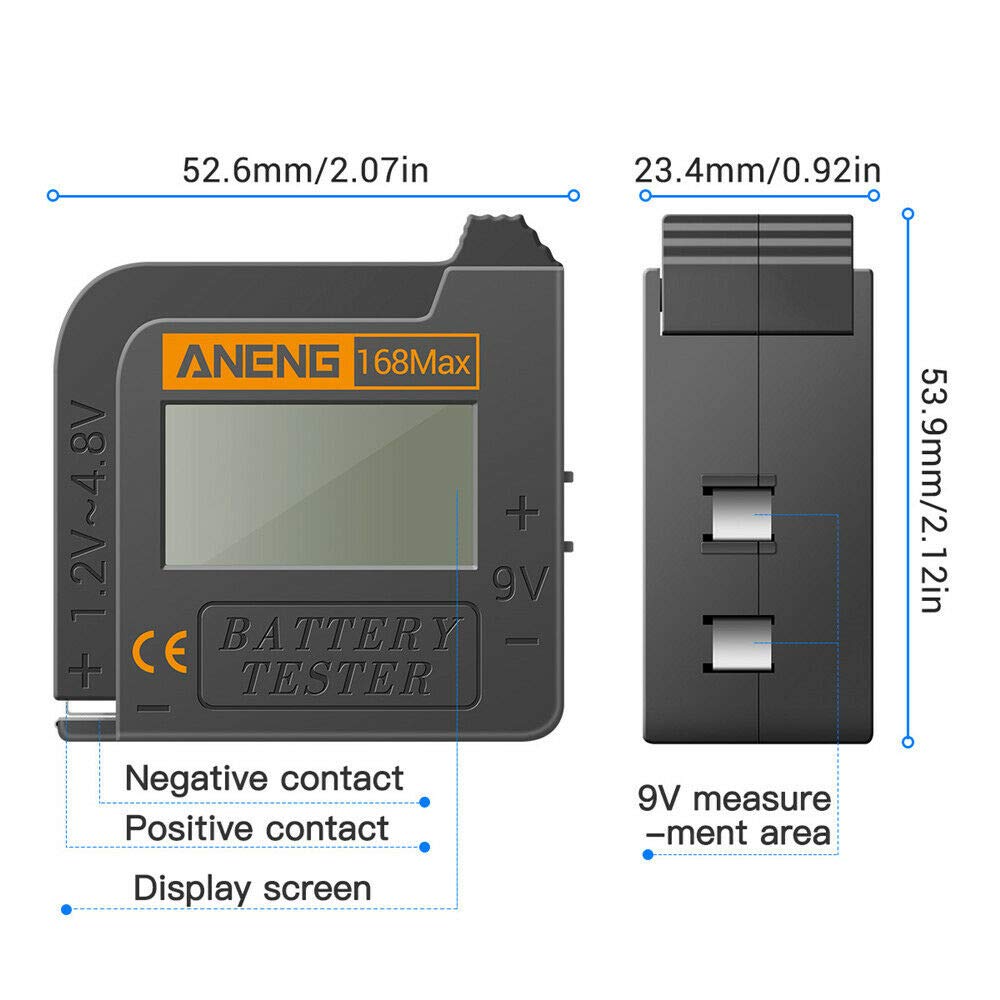New Generation Universal Digital LCD Battery Tester for AA AAA C D 9V Button Cell
