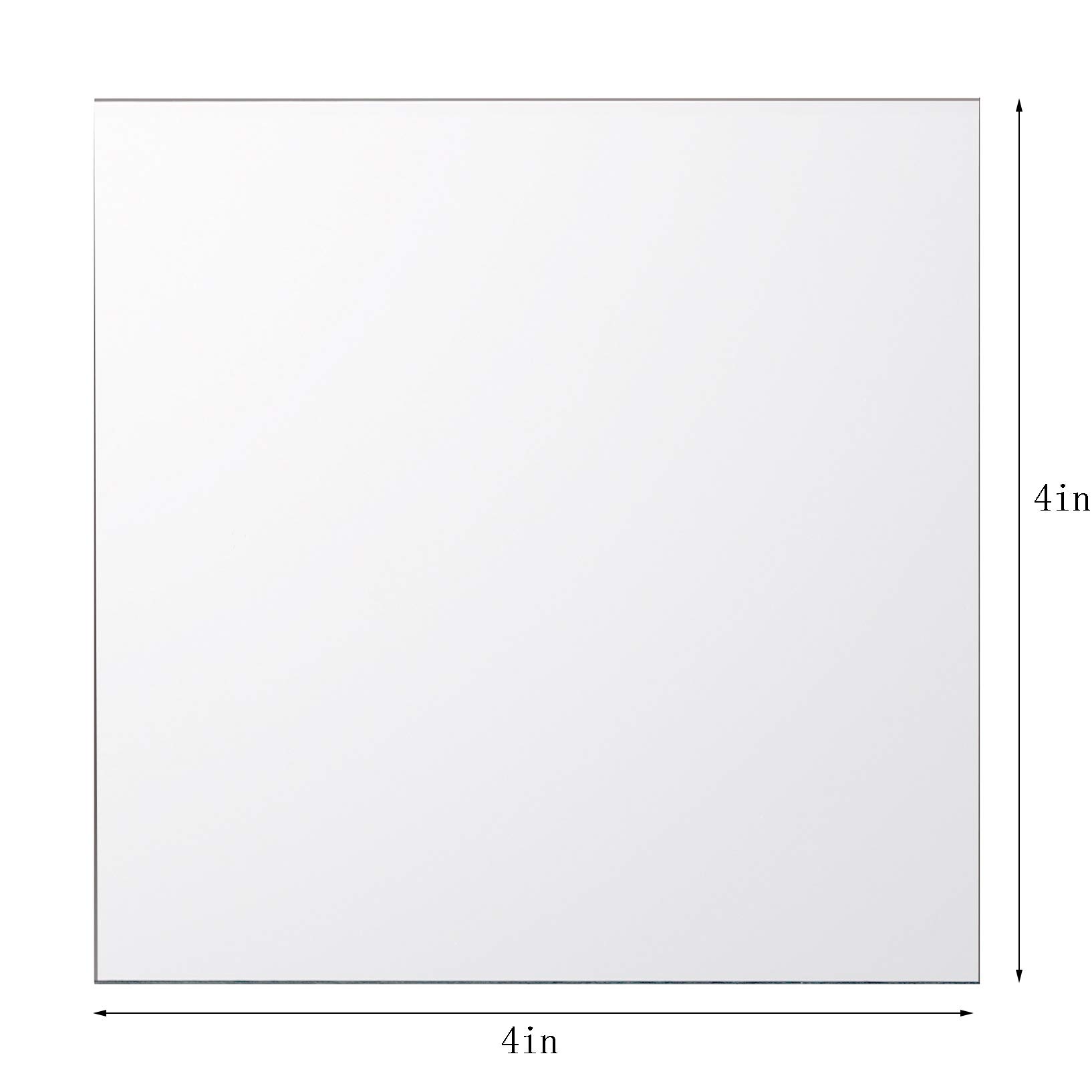 Suwimut 50 Pack Square Glass Mirror Tiles, 4x4 Inch Small Square Decorative Glass Mirrors for Table Centerpieces, Crafts, Wall, Mosaics, DIY Home Projects, Decorations, Arts and Crafts Supplies