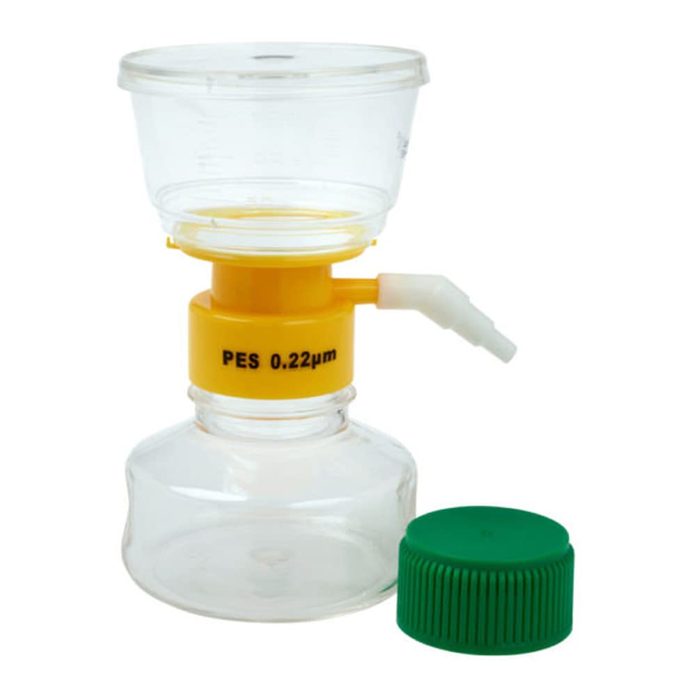 Celltreat 229705 Polyethersulfone Filter System, Sterile, 150mL Volume, 0.22µm Pore Size, 50mm Diameter (Case of 12)