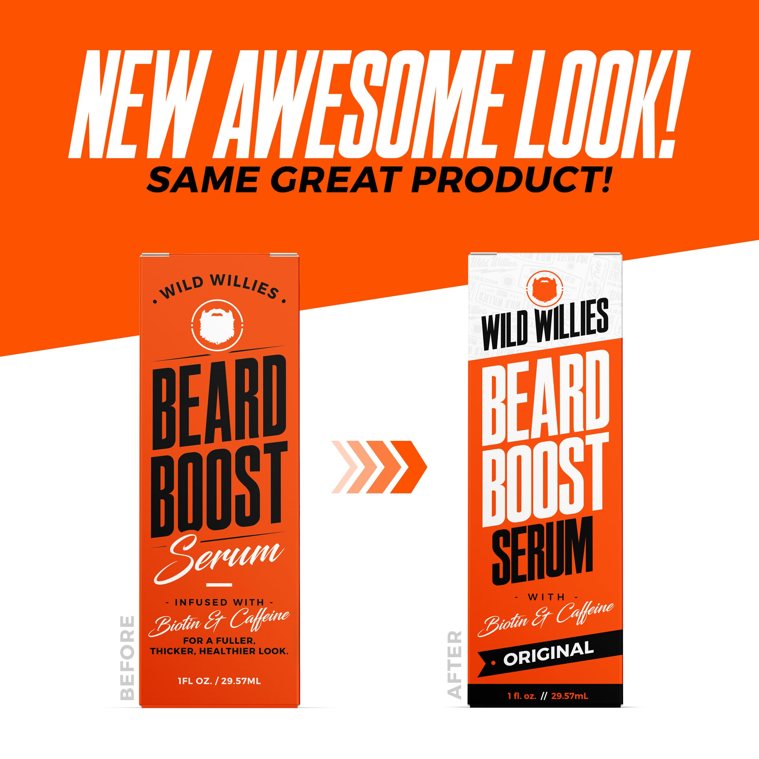 Wild Willies All-in-One Beard Growth Kit - Includes Beard Boost Serum Oil & Growth Supplement, & Boar Bristle Brush - Perfect Beard Care for Men - Achieve Thicker, Fuller, Healthier Beard