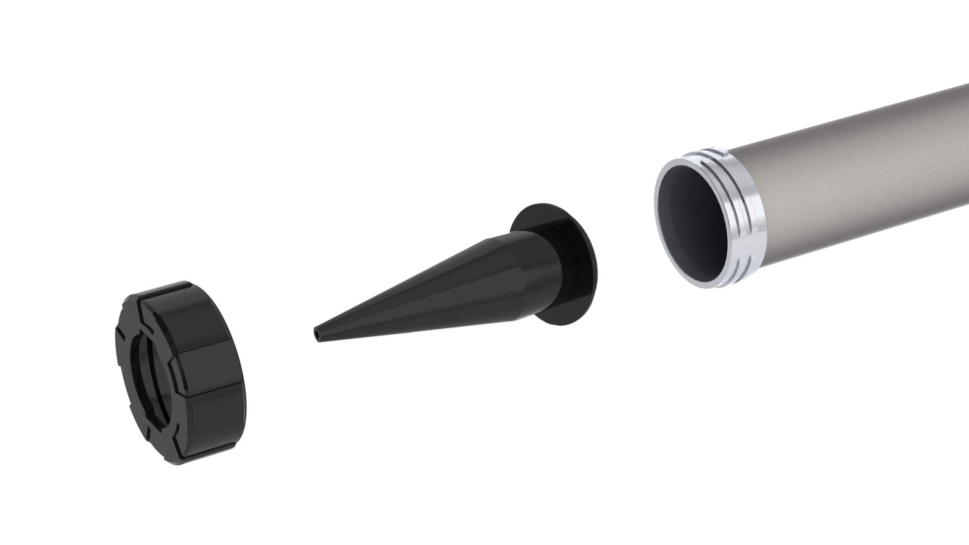 Albion Engineering Company 873-5 B-Line Plastic Front Cap for Albion B-Line Sausage Guns, Black