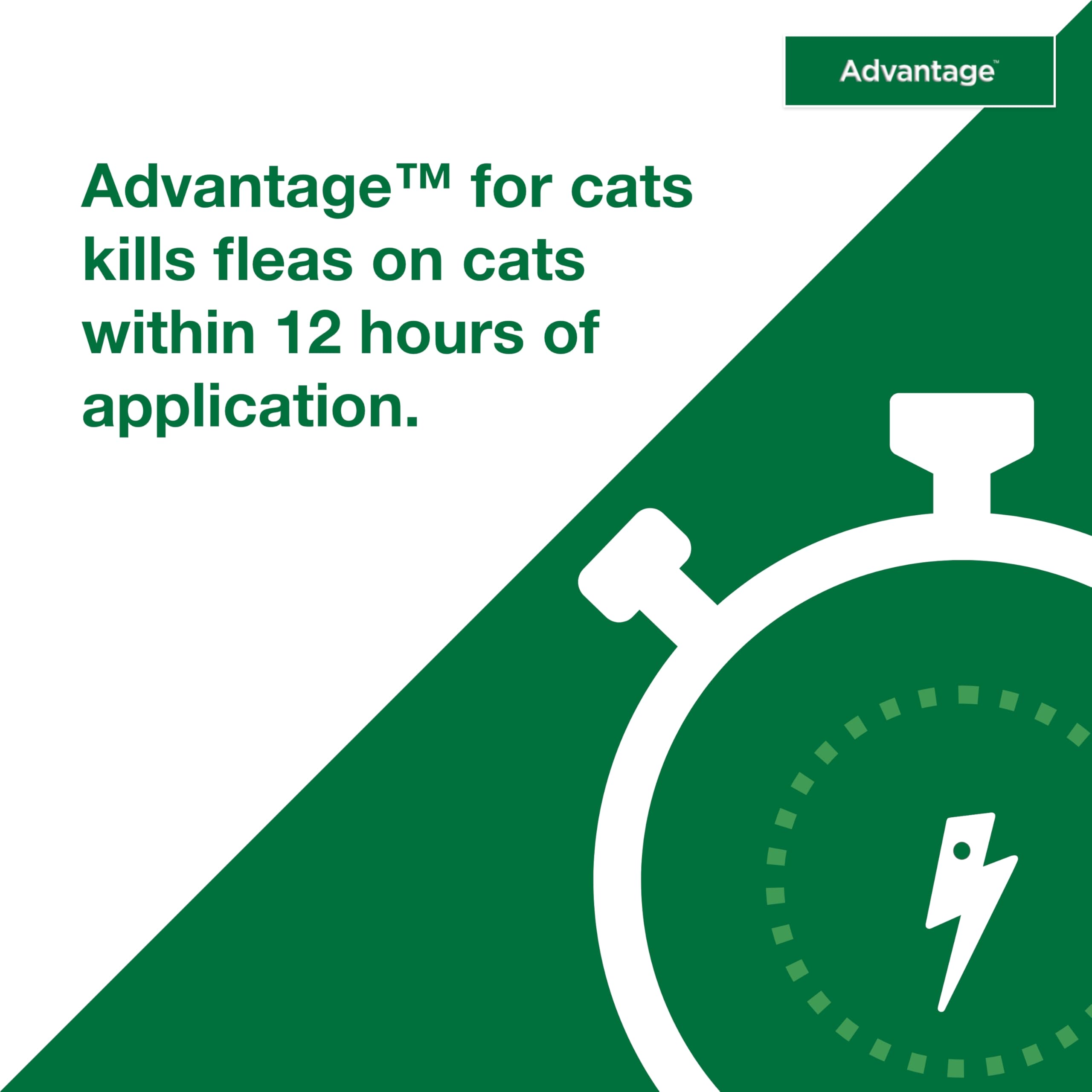 Advantage Topical Cat Flea Treatment and Prevention for Small Cats 2-9 lbs. | Apply Flea Drops Monthly | 2 Treatments