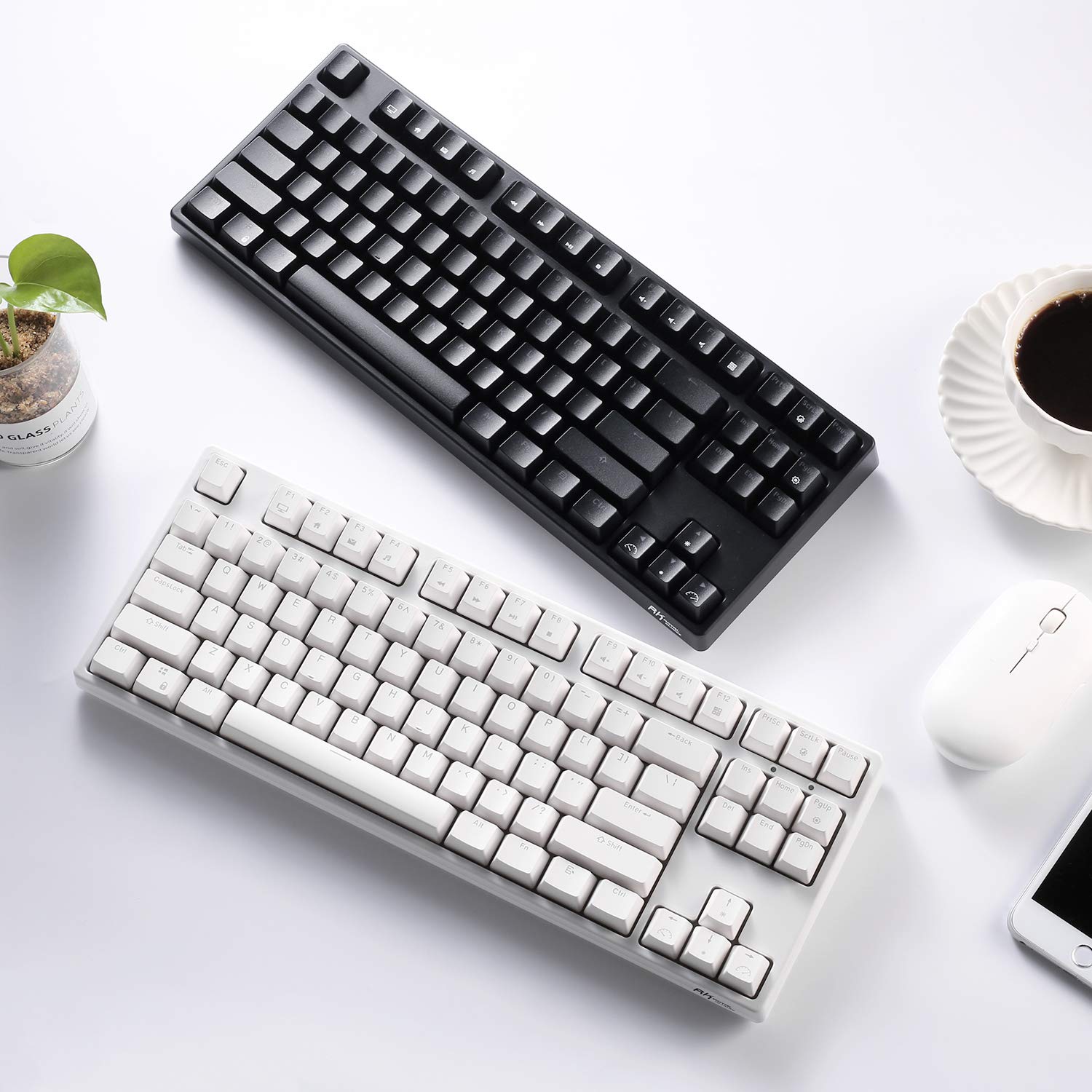 RK ROYAL KLUDGE RK87 Sink87G RGB Wireless TKL Mechanical Gaming Keyboard, 87 Keys No Numpad Tenkeyless Compact 2.4G Wireless Keyboard with Tactile Brown Switches, Exceptional Macro Settings