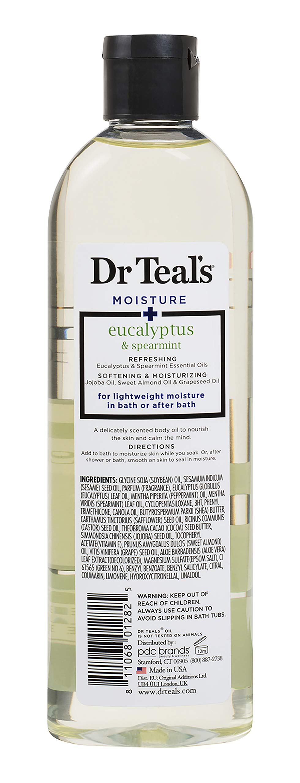 Dr. Teals Bath & Body Oil Gift Set (2 Pack, 8.8oz Ea.) - Rejuvenating Eucalyptus & Spearmint Blended with Pure Epsom Salt - Essential Oils Hydrate Skin & Alleviates Daily Stress at Home