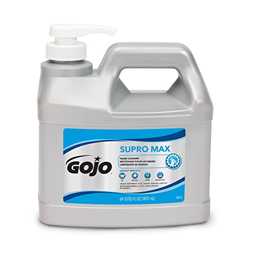 GOJO SUPRO MAX Hand Cleaner, 1/2 Gallon Heavy Duty Hand Cleaner Pump Bottles (Pack of 1) ā 0972-04