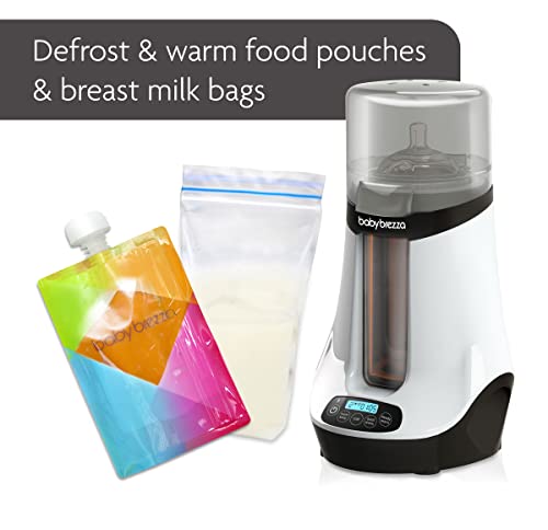 Baby Brezza Safe & Smart Electric Baby Bottle Warmer, Breastmilk Warmer + Baby Food Warmer + Defroster - Universal Warmer Fits All Feeding Bottles: Glass + Plastic – Wireless Bluetooth Control