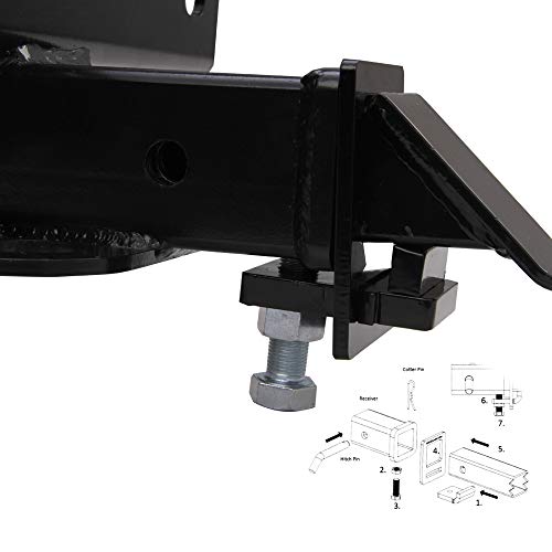 NIXFACE 2" Heavy Duty Hitch Coupling Clamp - Anti Rattle Device Tightener Receiver