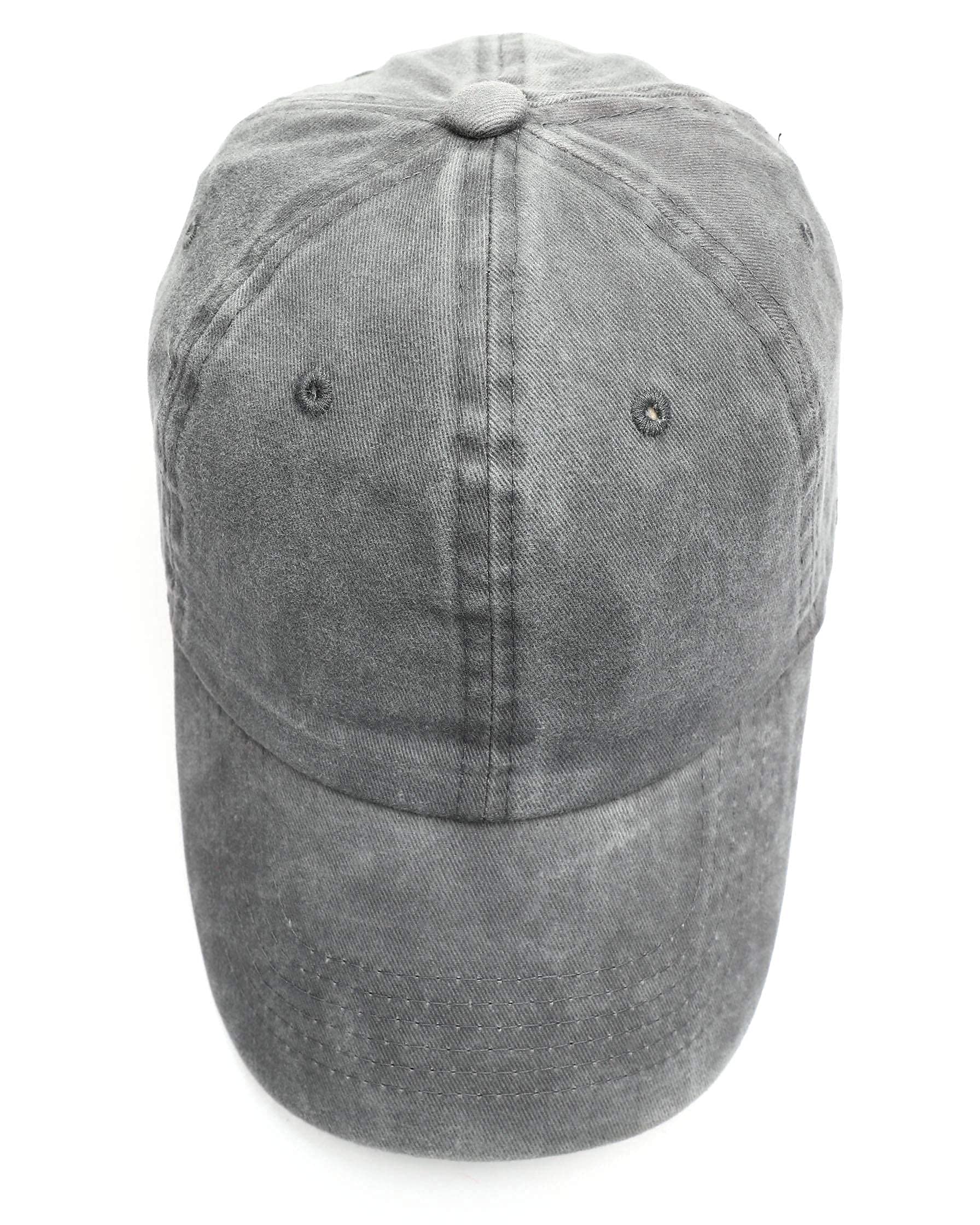 INOGIH Toddlers Baseball Hat Boys, Kids Distressed-Washed Baseball Cap Cotton Hats for 2-8 Years