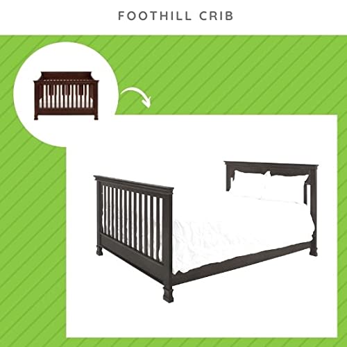 CC KITS Full-Size Conversion Kit Bed Rails for Million Dollar Baby Ashbury, Durham, Etienne, Foothill, Louis & Wembley Cribs (Espresso)