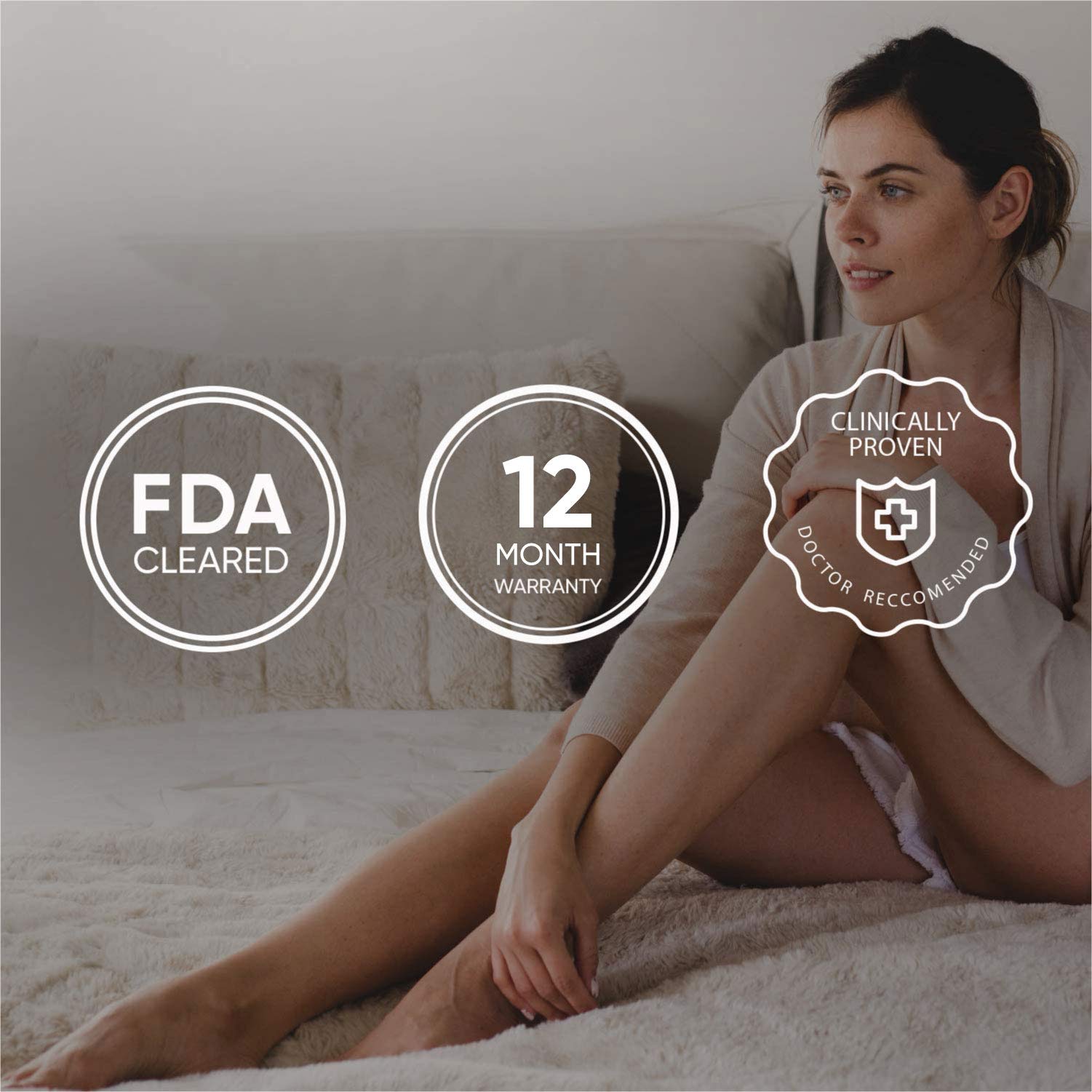 Sensica Sensilight Mini Permanent Hair Removal Device for Men & Women, Advanced RPL Technology System Painless Kit, Hairless Body, Face & Skin