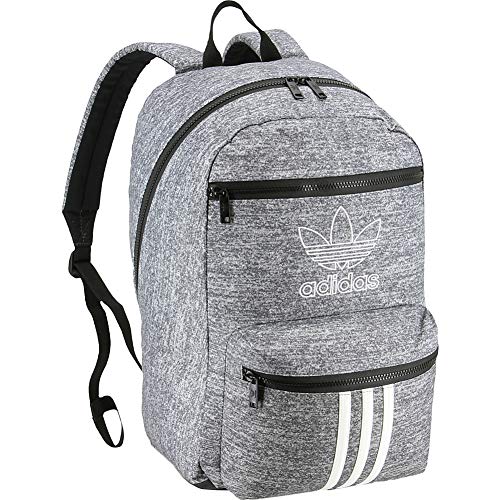 adidas Originals Originals National 3-Stripes Backpack, Onix Jersey/Black, One Size