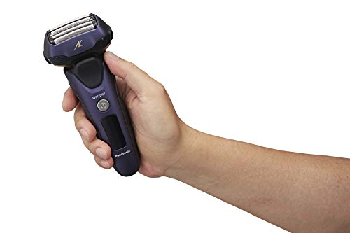 Panasonic ES-LV67-A803 Wet and Dry Shaver, 5 Shaving Heads with Linear Motor, Including Hair Trimmer, Navy Blue