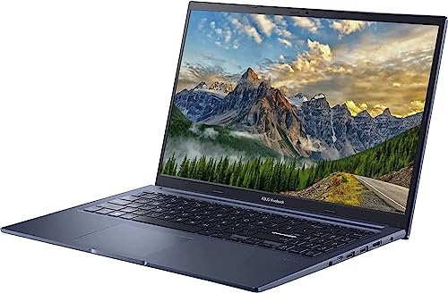 ASUS VivoBook 15.6" FHD Business Laptop Newest, 6 Cores AMD Ryzen 5 Processor, 16GB RAM 1TB SSD, Backlit Keyboard, 180° Lay-Flat Hinge, Windows11, Blue +CUE Accessories