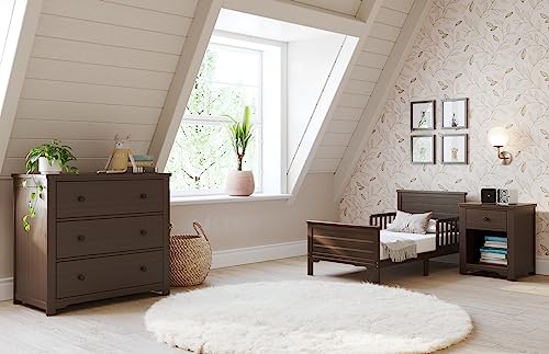 Forever Eclectic Woodland Flat Top Toddler Bed, Brushed Truffle