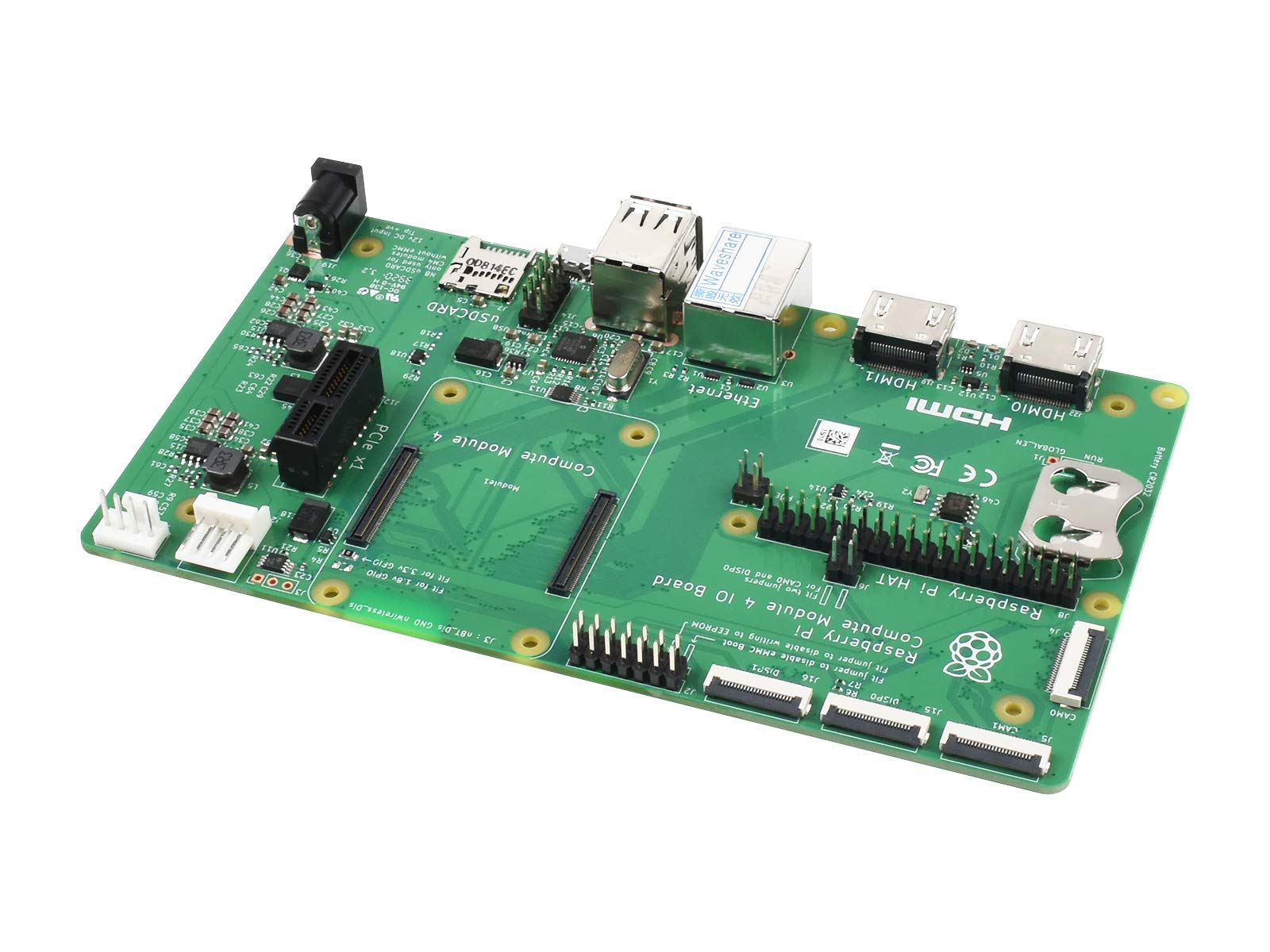 Waveshare Compute Module 4 IO Board Pack with RPi Zero V1.3 Camera Cable 15 CM (No WiFi) Compatible with Raspberry Pi Compute Module 4