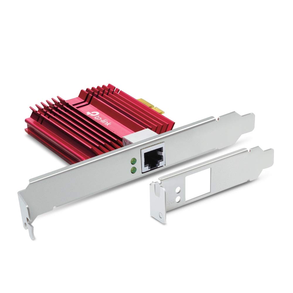 TP-Link TX401 Network Card and Ethernet Adapter 10000 Mbit/s Internal TX401, Internal, Wired, PCI Express, Ethernet, 10000 Mbit/s, Red
