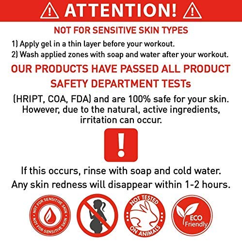 LOMA Hot Gel - Hot Cream - Premium Workout Enhancer for Women and Men with Aloe Vera Extract - Heating Cream (Original)