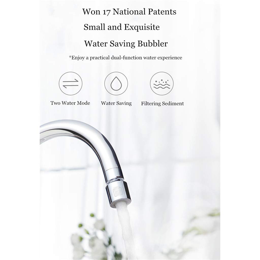 360° Rotate 2-Flow Faucet Water Bubbler Home Kitchen Saving Tap Head Spray Nozzle Replacement Anti-Splash Tap Booster Shower and Water Saving Faucet for Kitchen