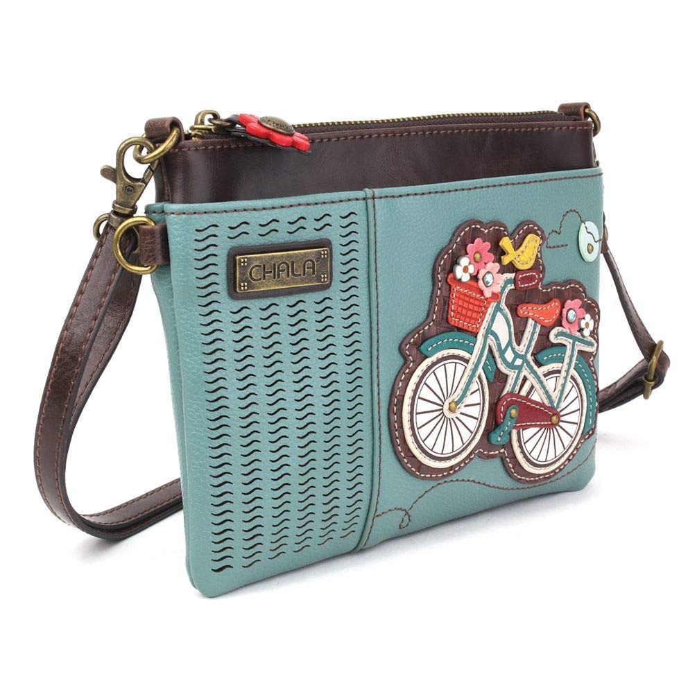 Chala Handbags Bicycle LaserCut Mini Crossbody Handbag - Convertible Strap