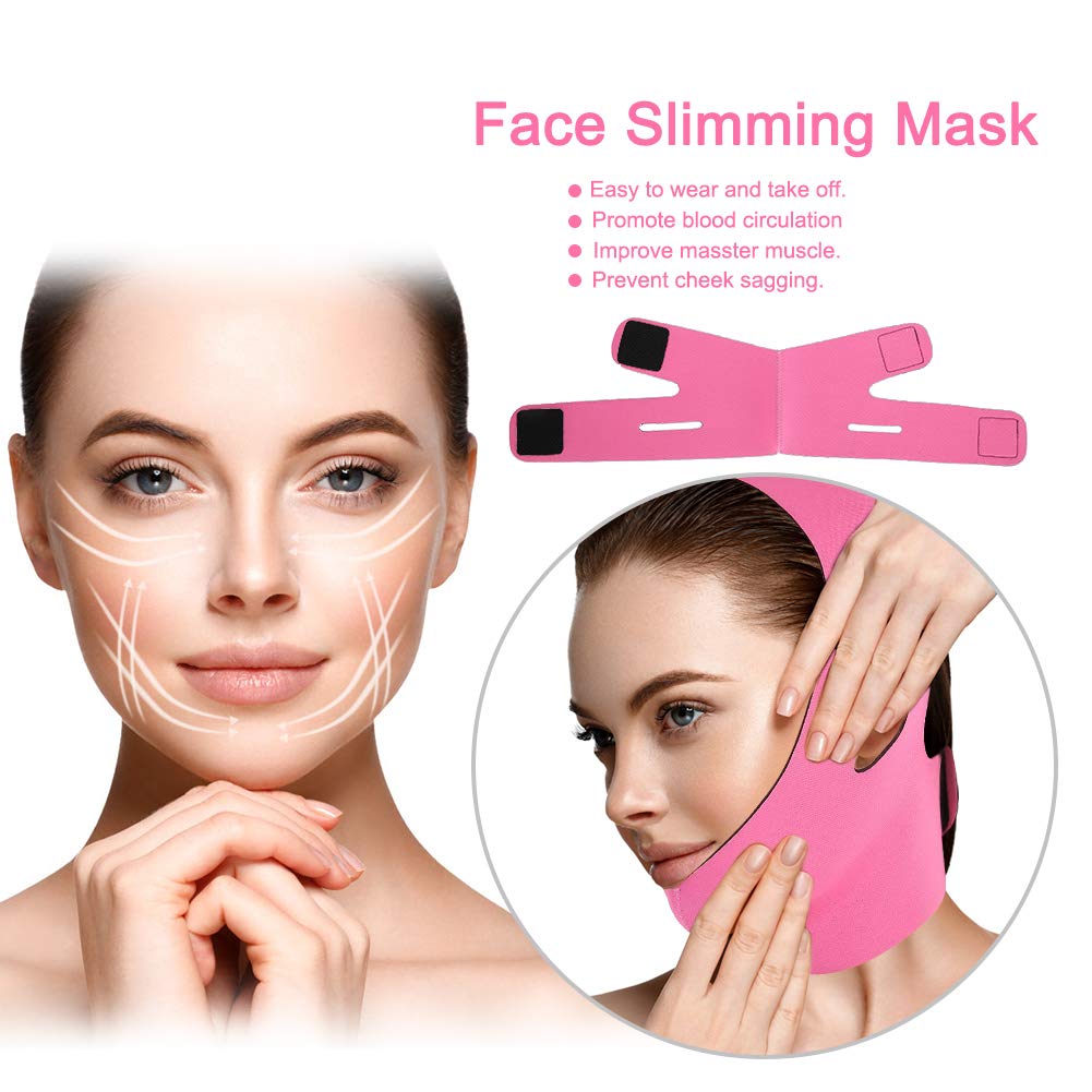 Face Slimming Belt, Bandage Belt Mask Face- Double Chin Skin Strap for Women Ideal Gift