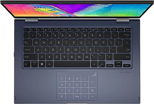 ASUS Vivobook Go 2-in-1 Laptop 2023 Newest, 14" Touchscreen Display, Intel Celeron N4500 Processor, 20GB RAM, 512GB SSD, 64GB eMMC, Intel UHD Graphics, NumberPad, Windows 11 in S Mode