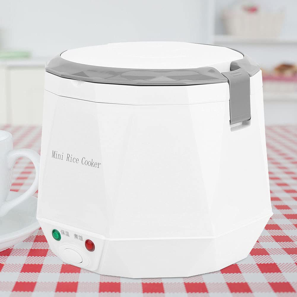 Fydun 1.6L Portable Electric Rice Cooker Rice Cooking Tool for 12V Car Use White