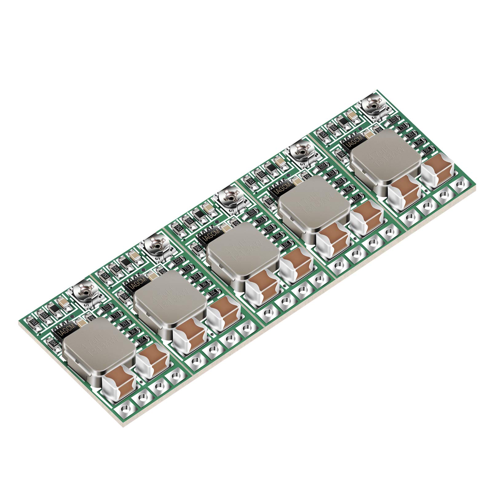 DROK 5v Regulator, 5pcs Mini Voltage Reducer DC 4.5-24V 12V 24V Step Down to 5V Buck Converter Board 3A Volt Step-Down Transformer Power Supply Module