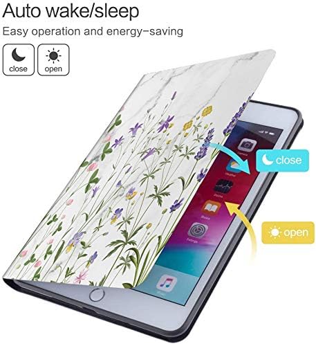 TPU Case for iPad Mini 4 / iPad Mini 5 (5th Generation 2019), Auto Sleep/Wake with Apple Pencil Holder [Anti Fingerprint][Anti Dirt][Waterproof][Anti Scratch] Case Cover (Country Garden)