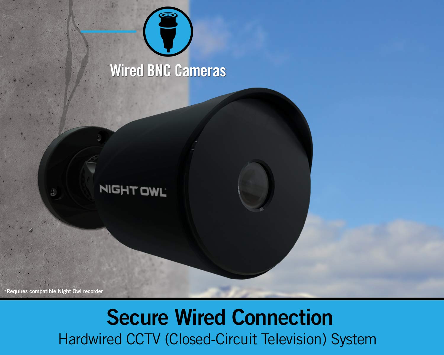 Night Owl 1080p HD Wired Indoor/Outdoor Add-On Cameras, 100 ft. of Night Vision, Wide Viewing Angle and Color Night Vision (2-Pack)