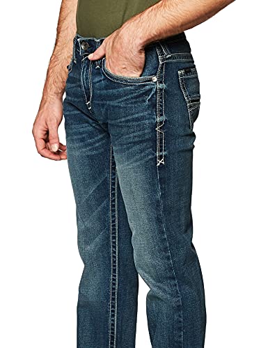 Ariat Male M7 Rocker Stretch Coltrane Stackable Straight Leg Jean Silverton 34W x 32L