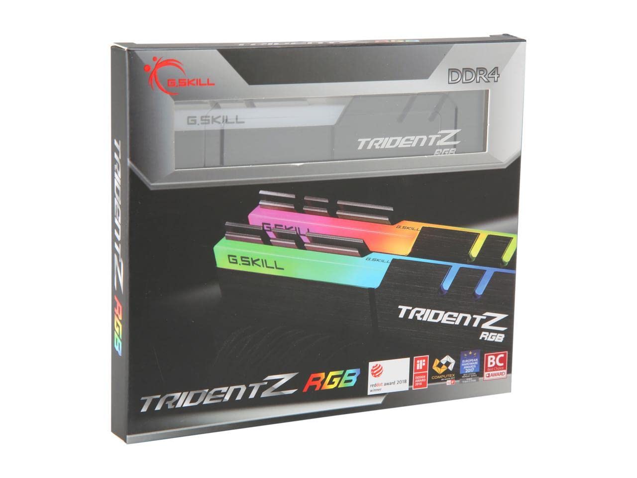G.SKILL TridentZ RGB Series 32GB (2 x 16GB) 288-Pin DDR4 SDRAM DDR4 3200 (PC4 25600) Desktop Memory Model F4-3200C16D-32GTZRX