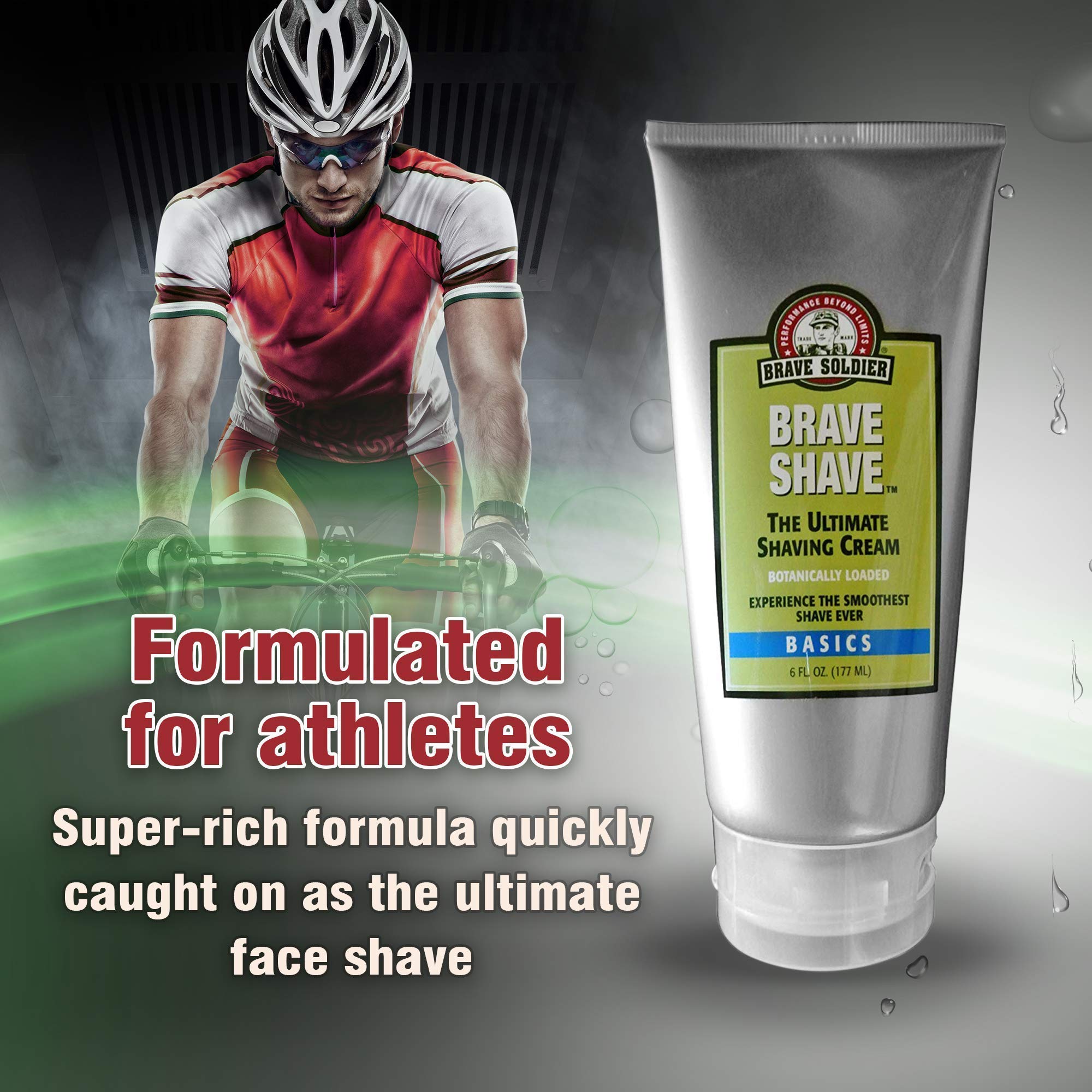 Brave Soldier, Brave Shave Ultimate Shaving Cream, Loaded with natural ingredients, safe for both men and women 6 fl. oz, 177ml