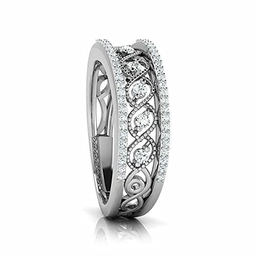 3.5ct Round Cut Diamond Milgrain Vintage Wedding Ring Band 14k White Gold Plated (8)