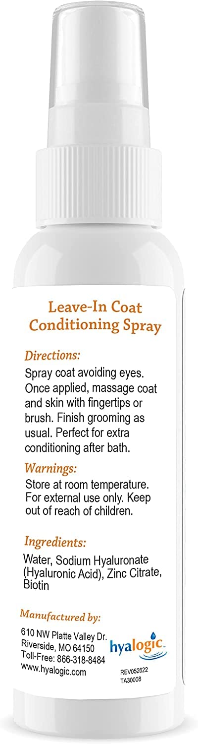 Hyalogic HyaFlex Pro Complete Dog Joint Supplement and Coat Conditioning Spray 4oz for Dogs, Cats, Pets with Hyaluronic Acid HA and Biotin