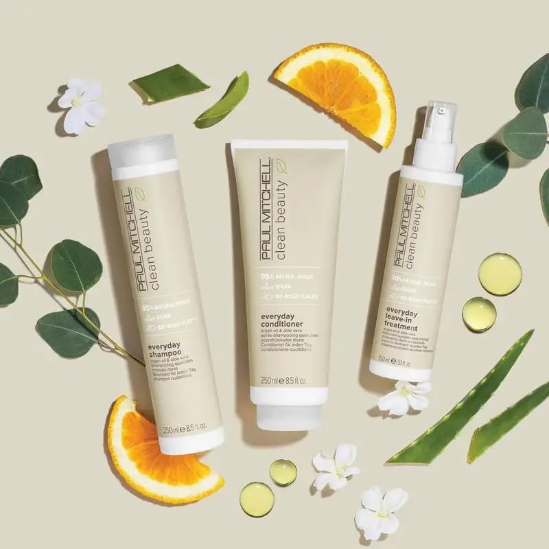 Paul Mitchell Clean Beauty Everyday Shampoo, Boosts Shine, Adds Body, For All Hair Types, 8.5 fl. oz.