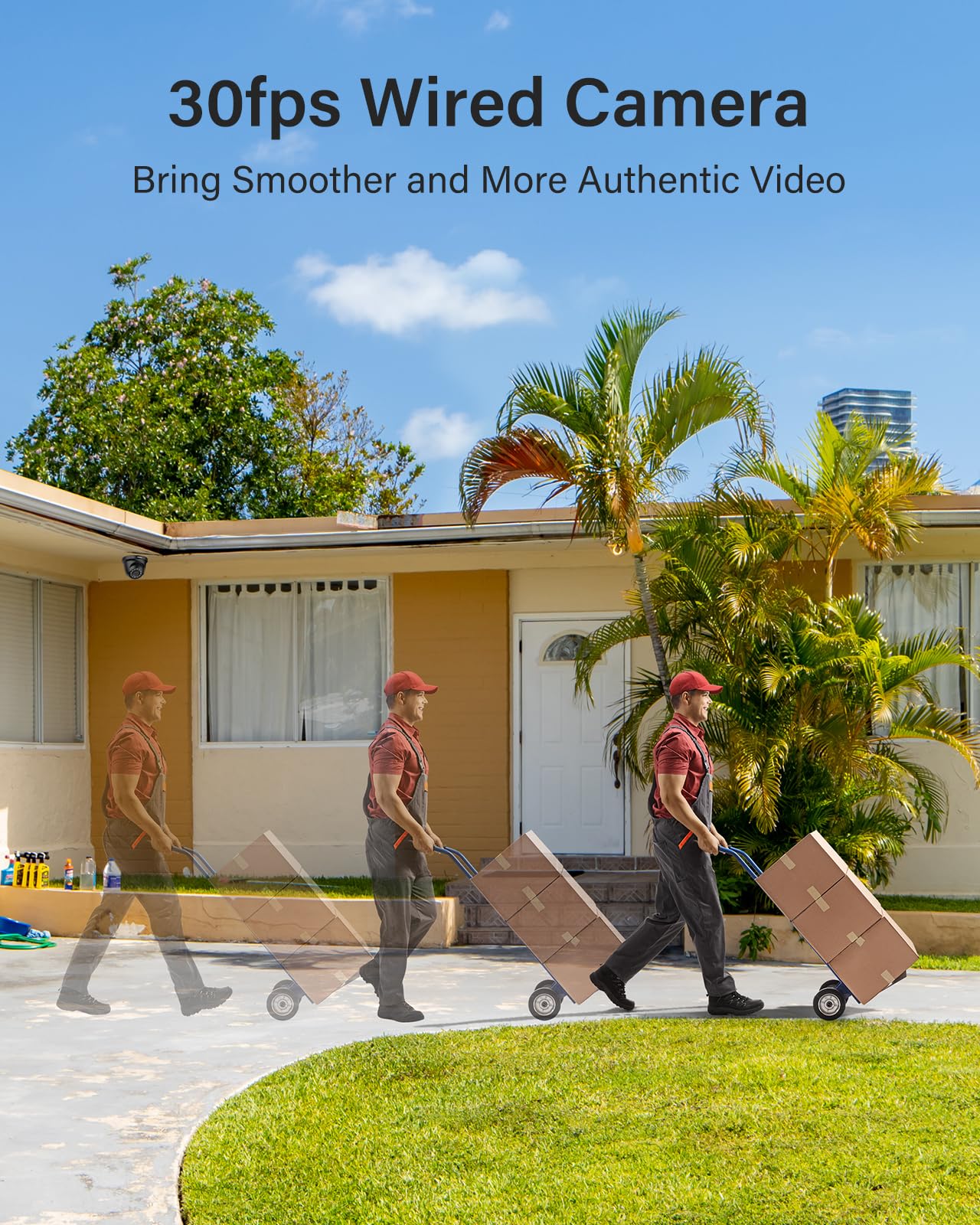 ANNKE 4-Packed HD-TVI 1080P Home Security Surveillance Cameras, 1080P Day Night Vision, IP66 Weatherproof Housing
