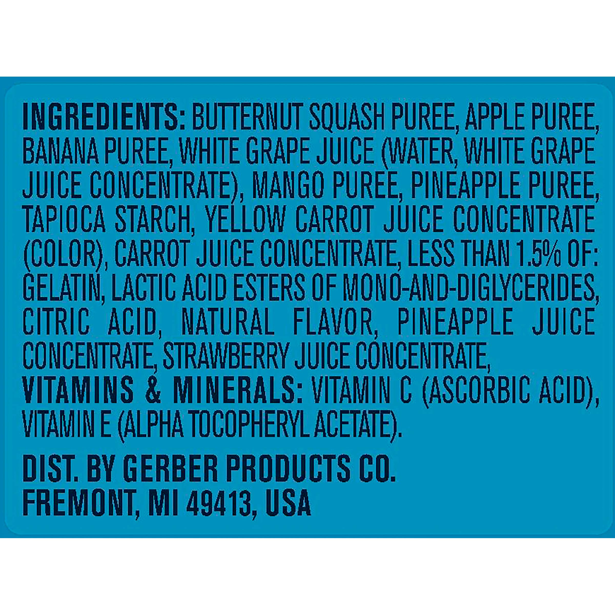 Gerber Fruit & Veggie Melts Freeze-Dried Fruit & Vegetable Snacks, Truly Tropical Blend, 1 ounce, 3 Pack